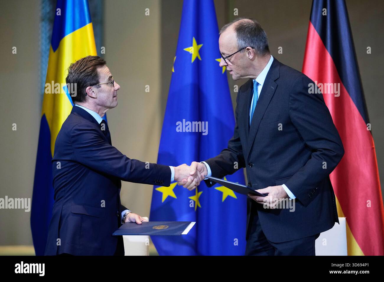 German Chancellor Friedrich Merz, right, and the Prime Minister from ...