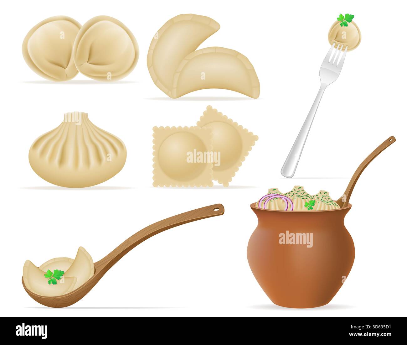 Vector minced meat on Cut Out Stock Images & Pictures - Alamy