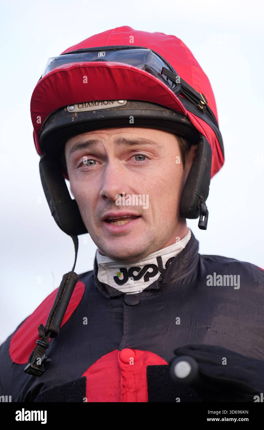Jockey Jack Quinlan at Warwick Racecourse. Picture date: Wednesday ...