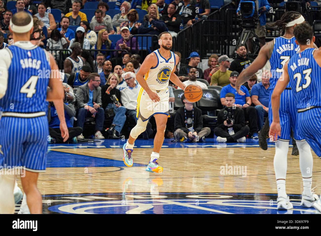 Orlando, Florida, USA, November 18, 2025, Golden State Warriors guard ...