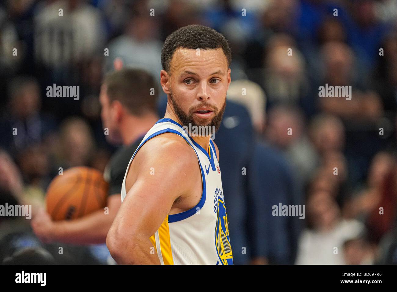 Orlando, Florida, USA, November 18, 2025, Golden State Warriors player ...