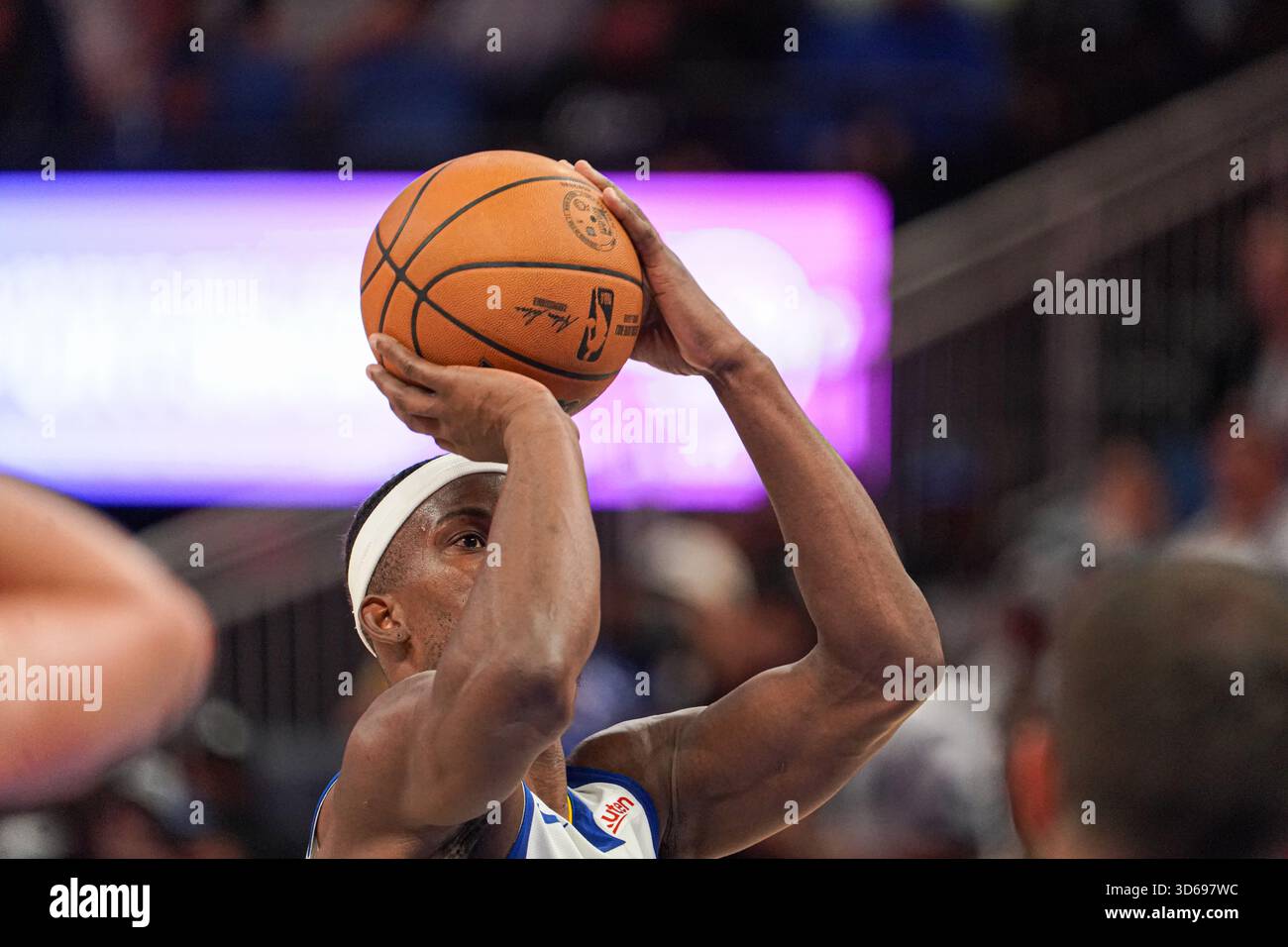 Orlando, Florida, USA, November 18, 2025, Golden State Warriors player ...