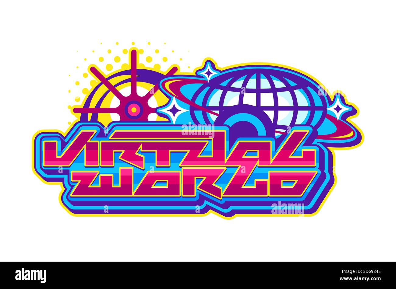 Icon metallic globe isolated Stock Vector Images - Alamy