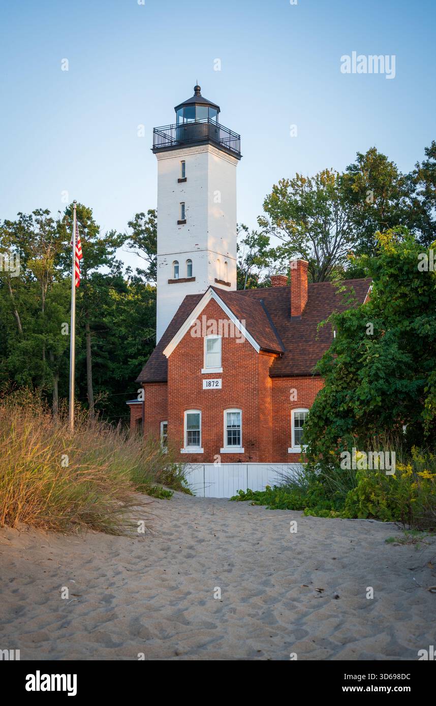 The Presque Isle Light, Lighthouse in Erie, PA Stock Photo - Alamy