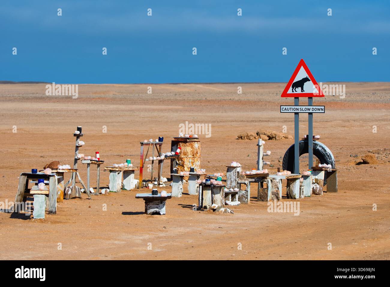 Warning sign hyenas crossing hi-res stock photography and images - Alamy