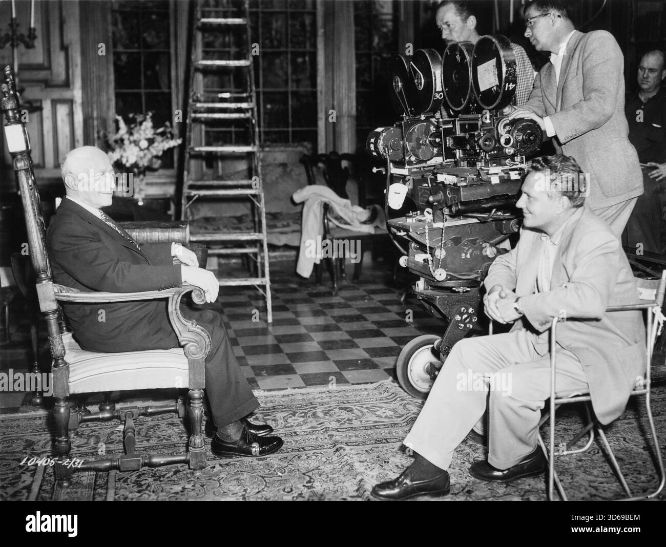 Sangaree USA, 1953 The director Edward Ludwig on the set with Adolph ...