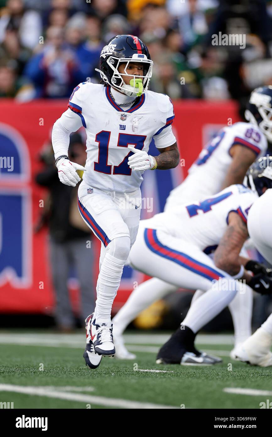 New York Giants wide receiver Wan'Dale Robinson (17) runs during an NFL ...
