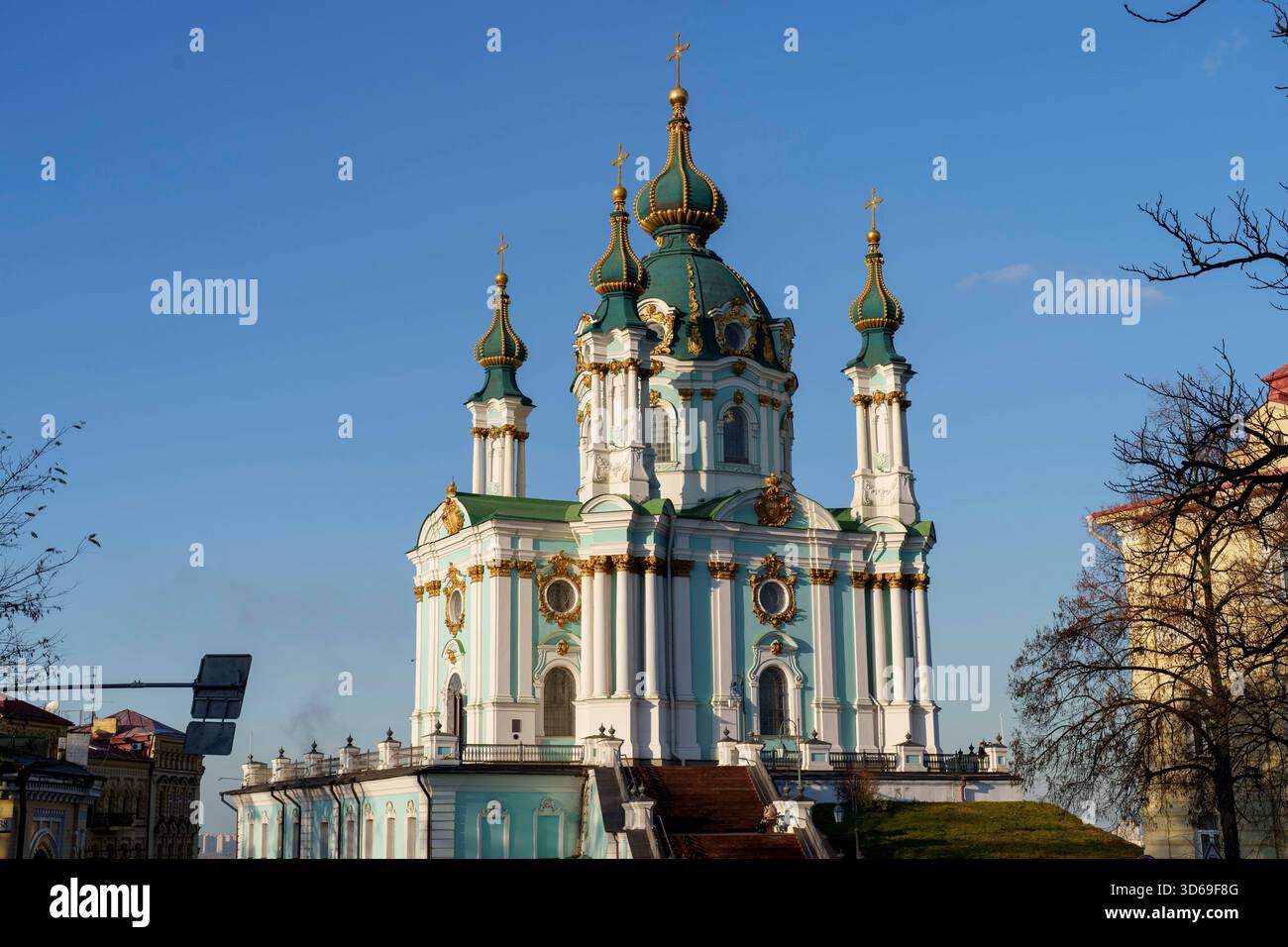 November 19, 2025, Kyiv, Kyiv City, Ukraine: St. Andrew's Church on a ...