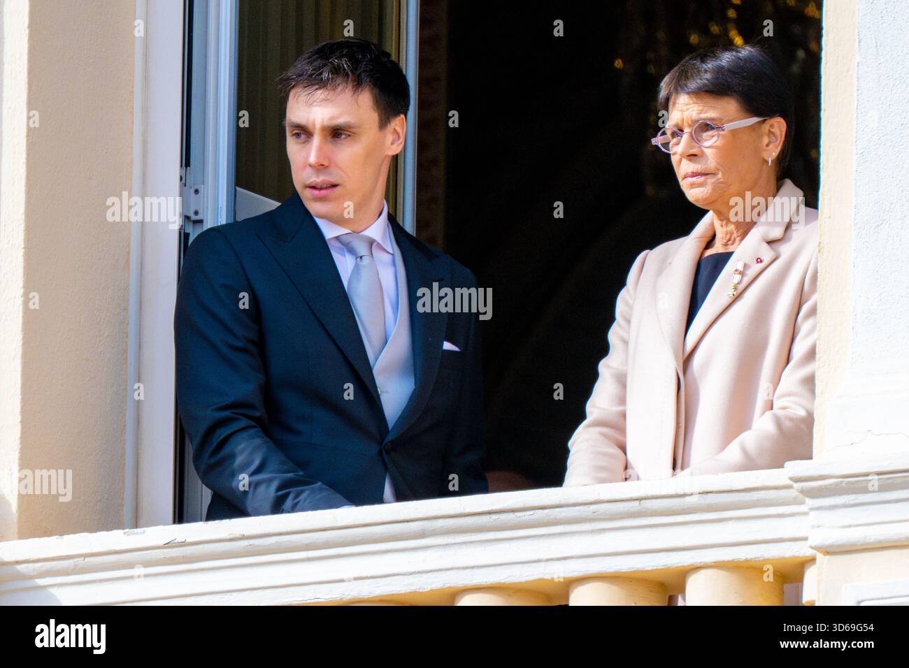 Louis Ducruet, Princess Stephanie during the Army Parade, as part of ...
