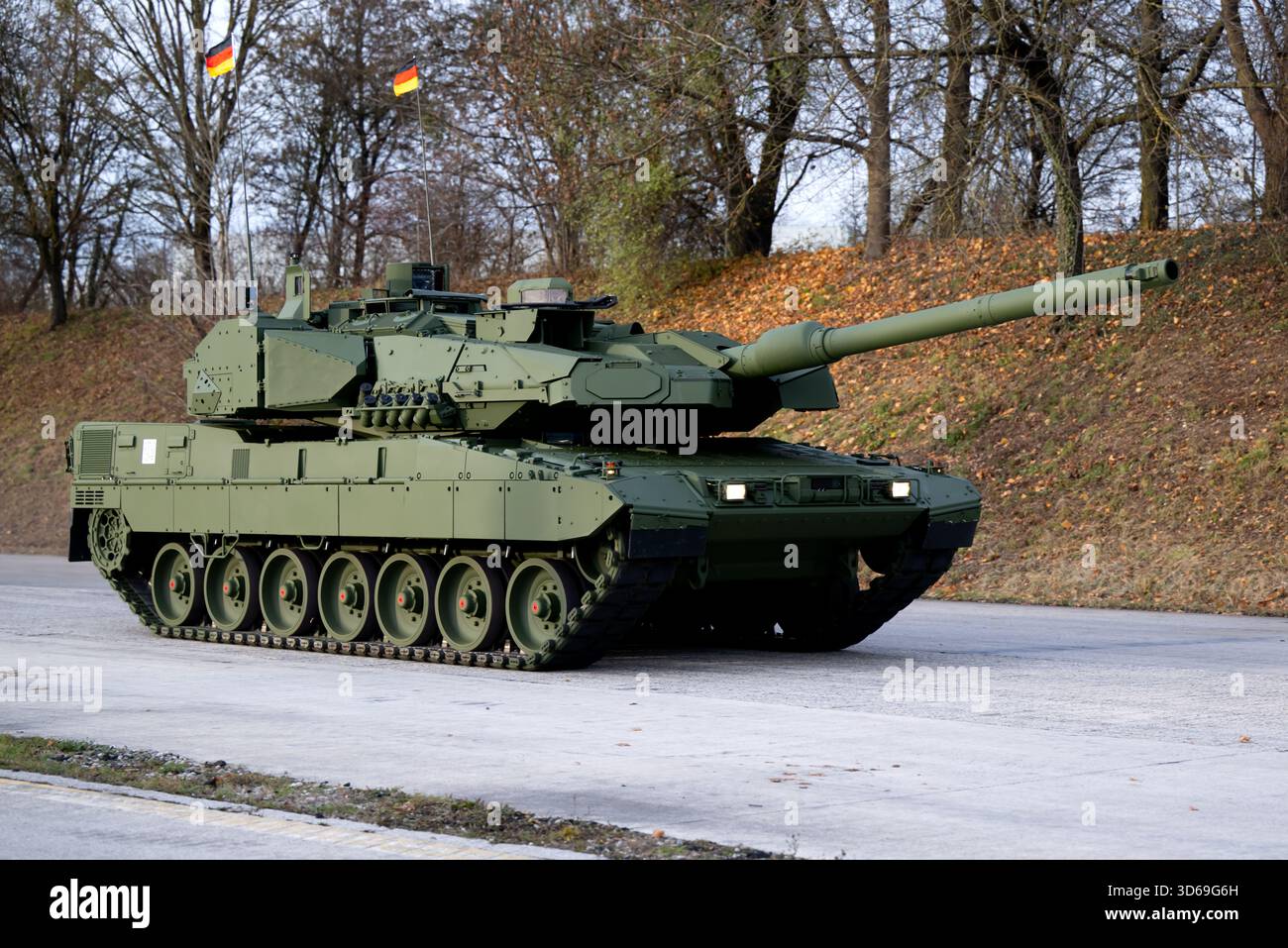 19 November 2025, Bavaria, Munich: A Leopard 2A8 can be seen during the ...