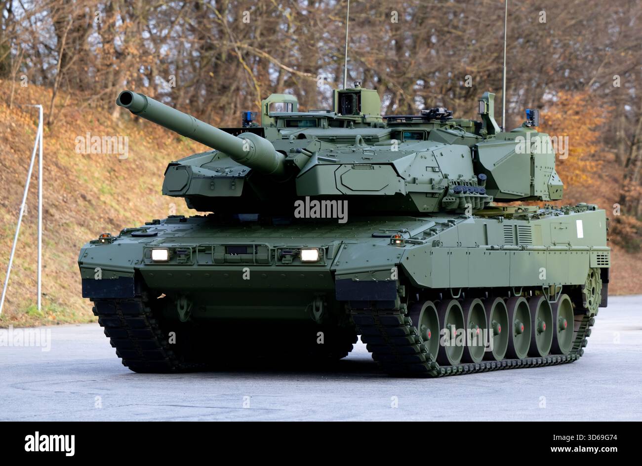 19 November 2025, Bavaria, Munich: A Leopard 2A8 can be seen during the ...