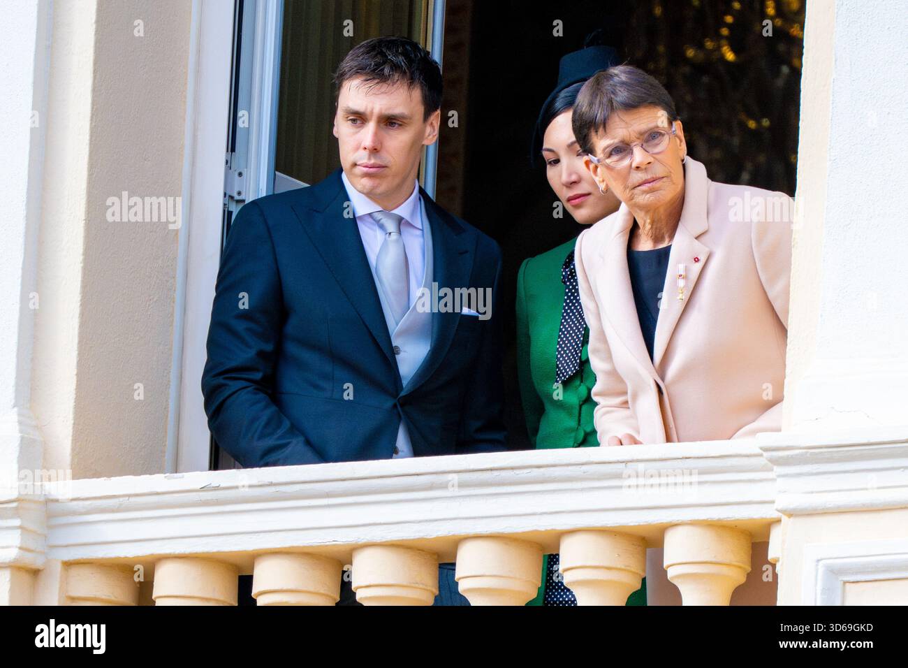 Louis Ducruet, Marie Ducruet, Princess Stephanie during the Army Parade ...