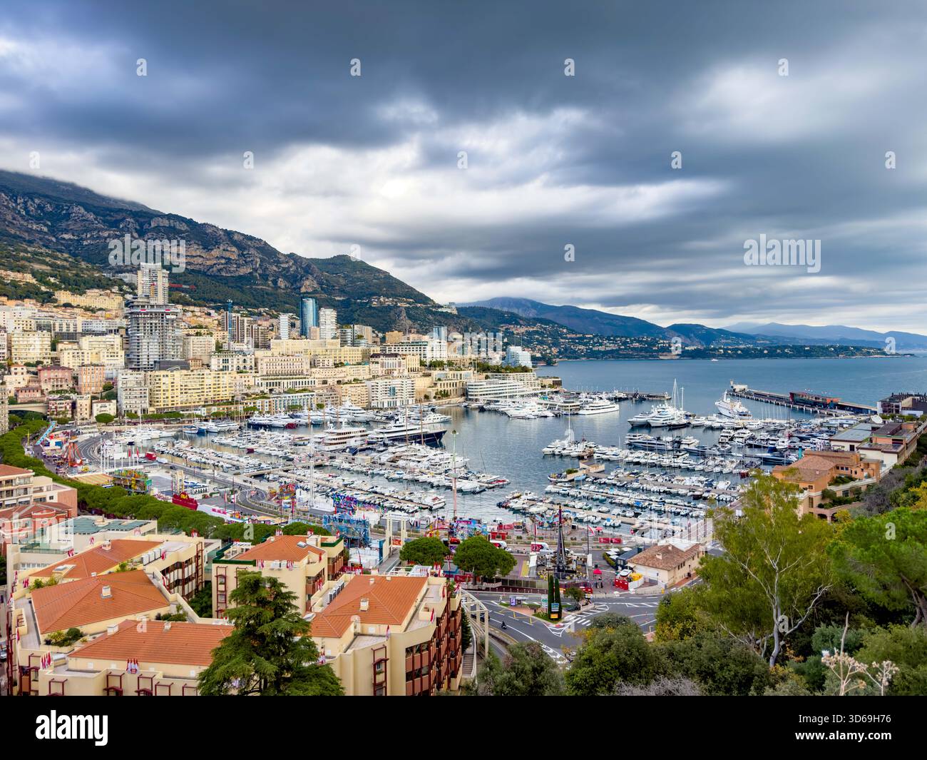 Moonaco Ville harbour during the Army Parade, as part of the official ...