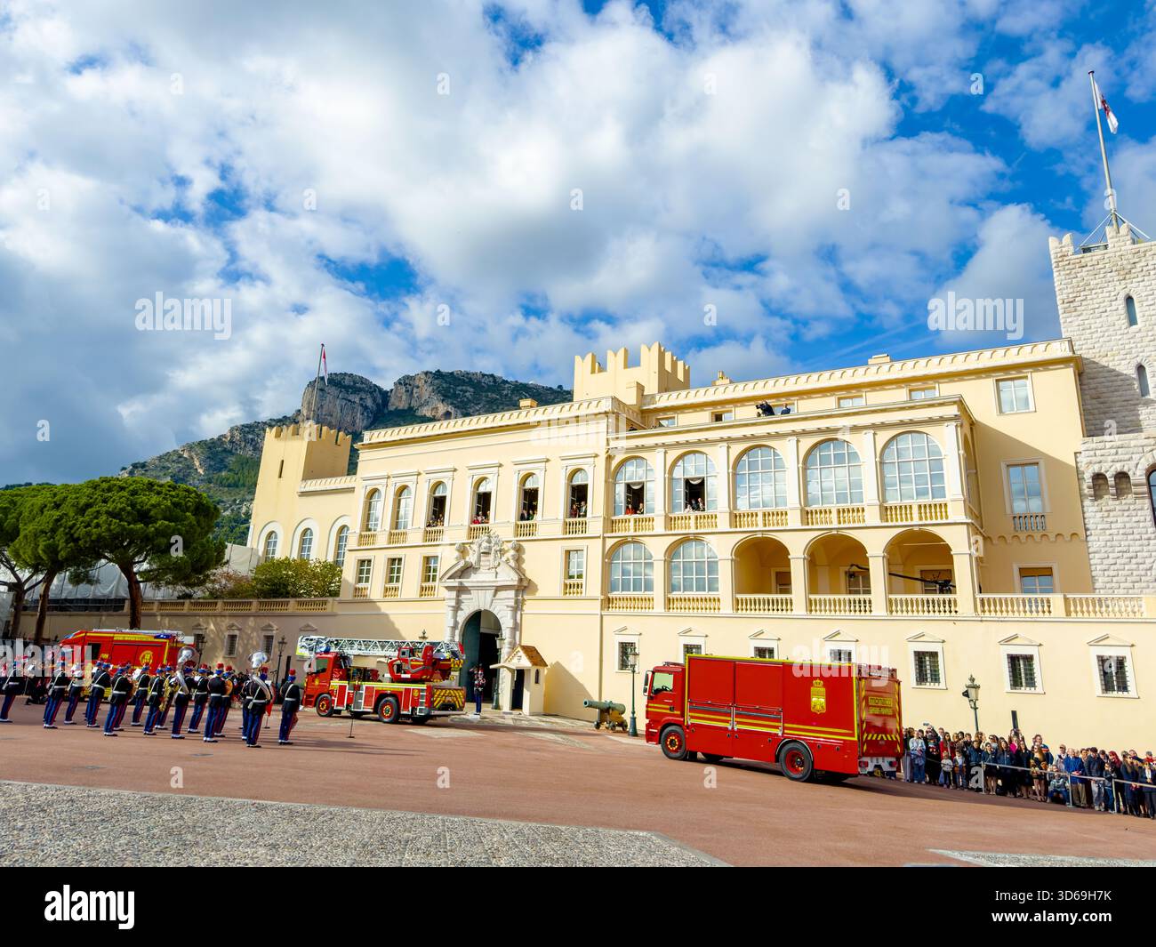 Prince's Palace of Monaco during the Army Parade, as part of the ...