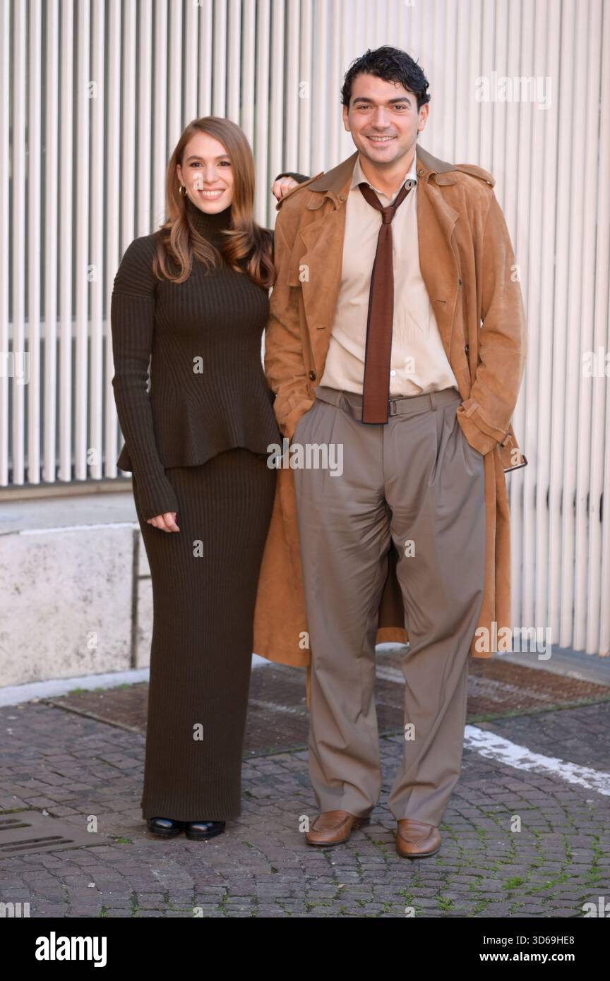 Rome, Italy. 19th Nov, 2025. Ludovica Martino (l) and Giacomo Giorgio ...