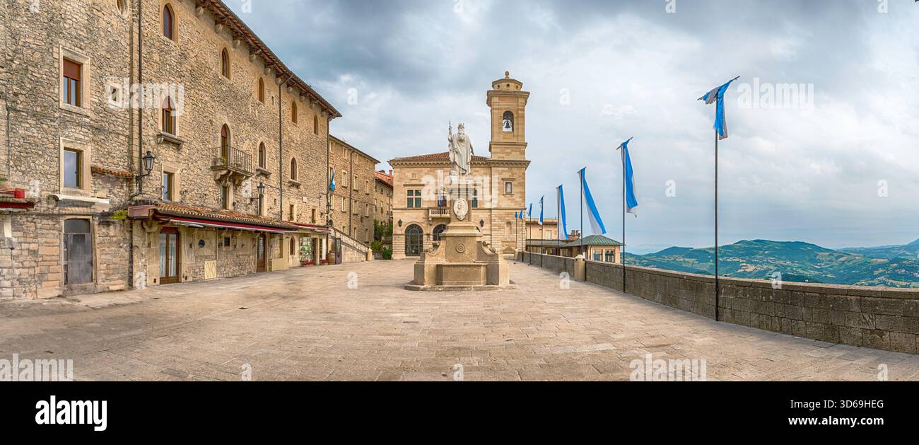 The scenic Liberty Square, main central square nestled in the heart of ...