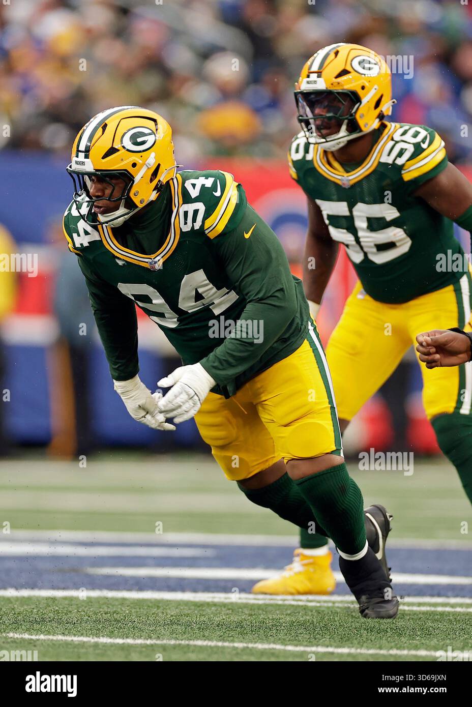 Green Bay Packers defensive end Karl Brooks (94) defends during an NFL ...