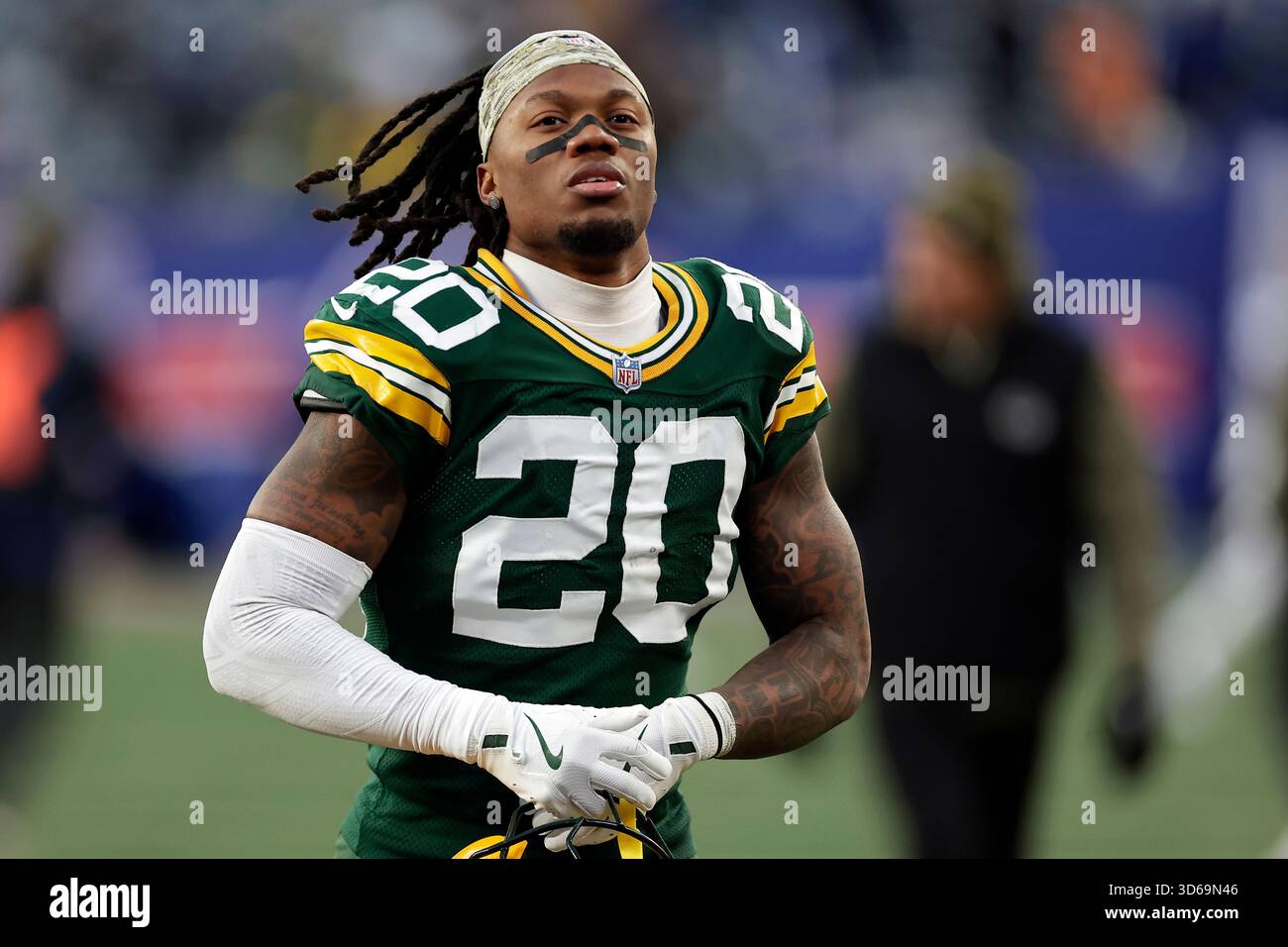 Green Bay Packers safety Javon Bullard (20) after an NFL football game ...