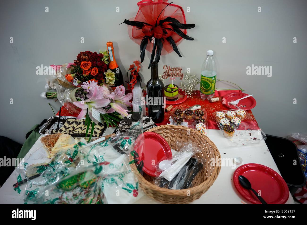 Aftermath of an adult birthday party in New York on Thursday, November ...
