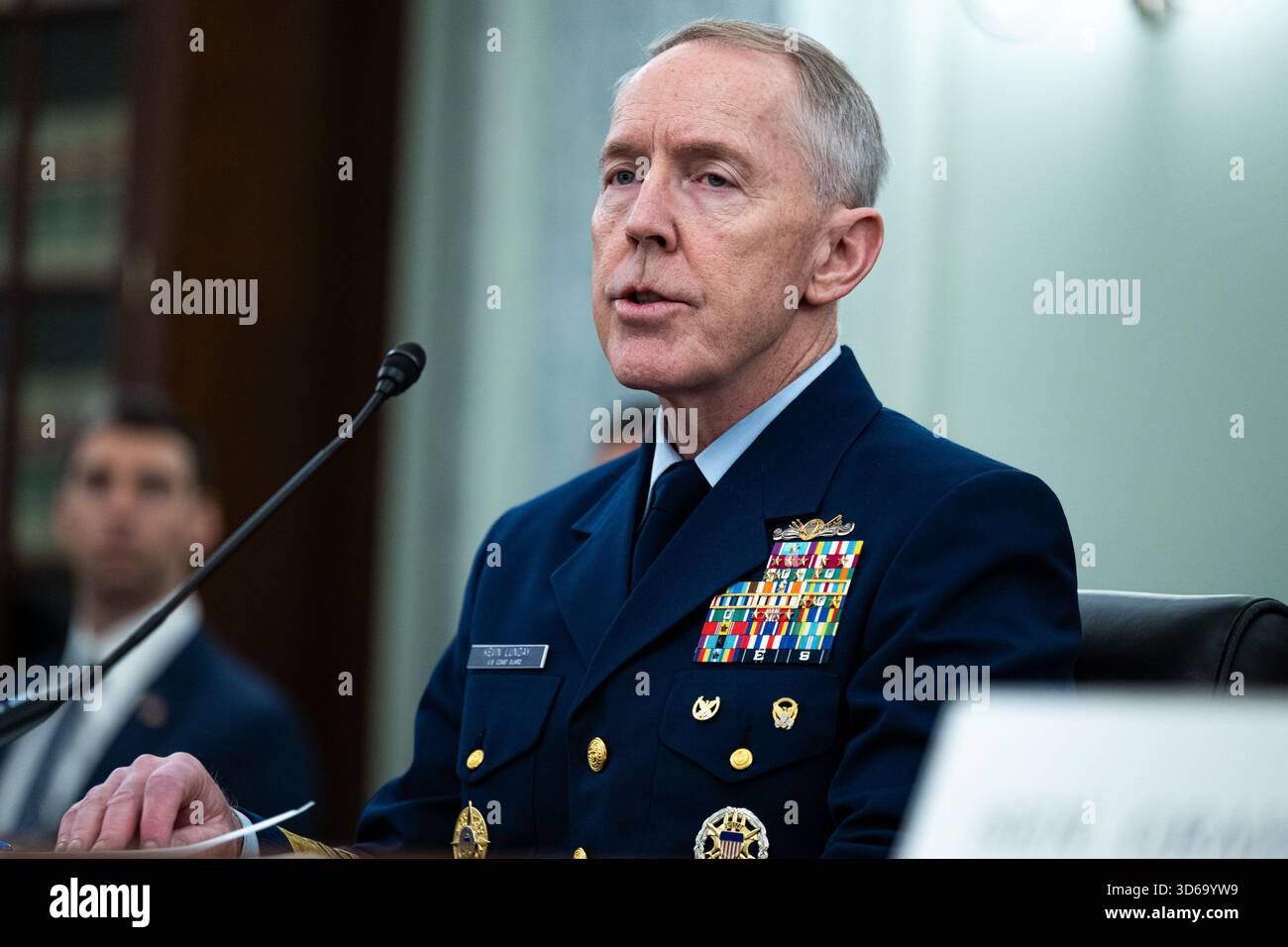 Admiral Kevin Lunday speaks at a U.S. Senate Committee on Commerce ...
