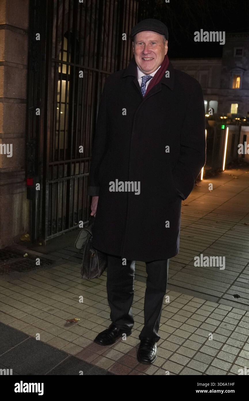 Ivan Yates arriving at Leinster House, Dublin to appear before the ...