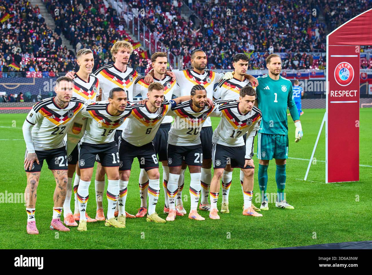 DFB teamphoto with Nico Schlotterbeck of Germany Nick Woltemade of ...