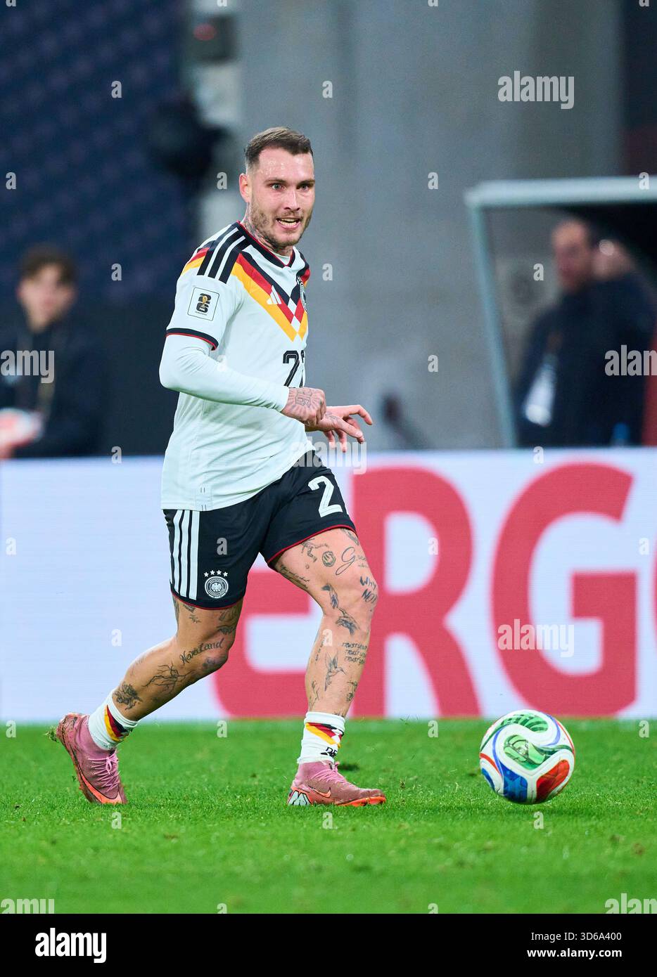 David Raum of Germany in the FIFA World Cup 2026 qualifier match ...