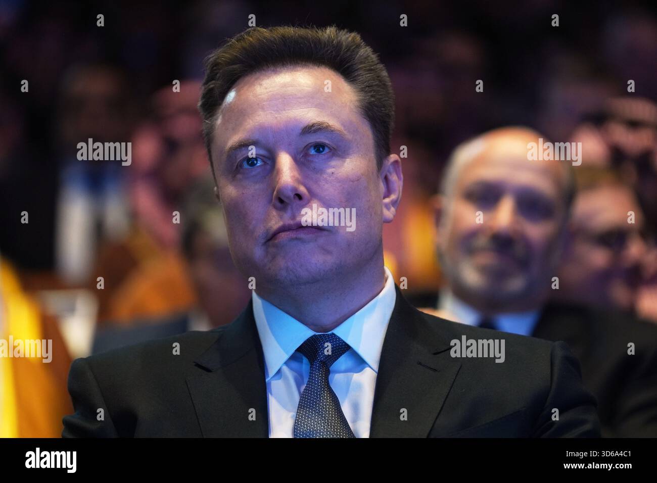 Elon Musk attends the Saudi Investment Forum at the Kennedy Center ...