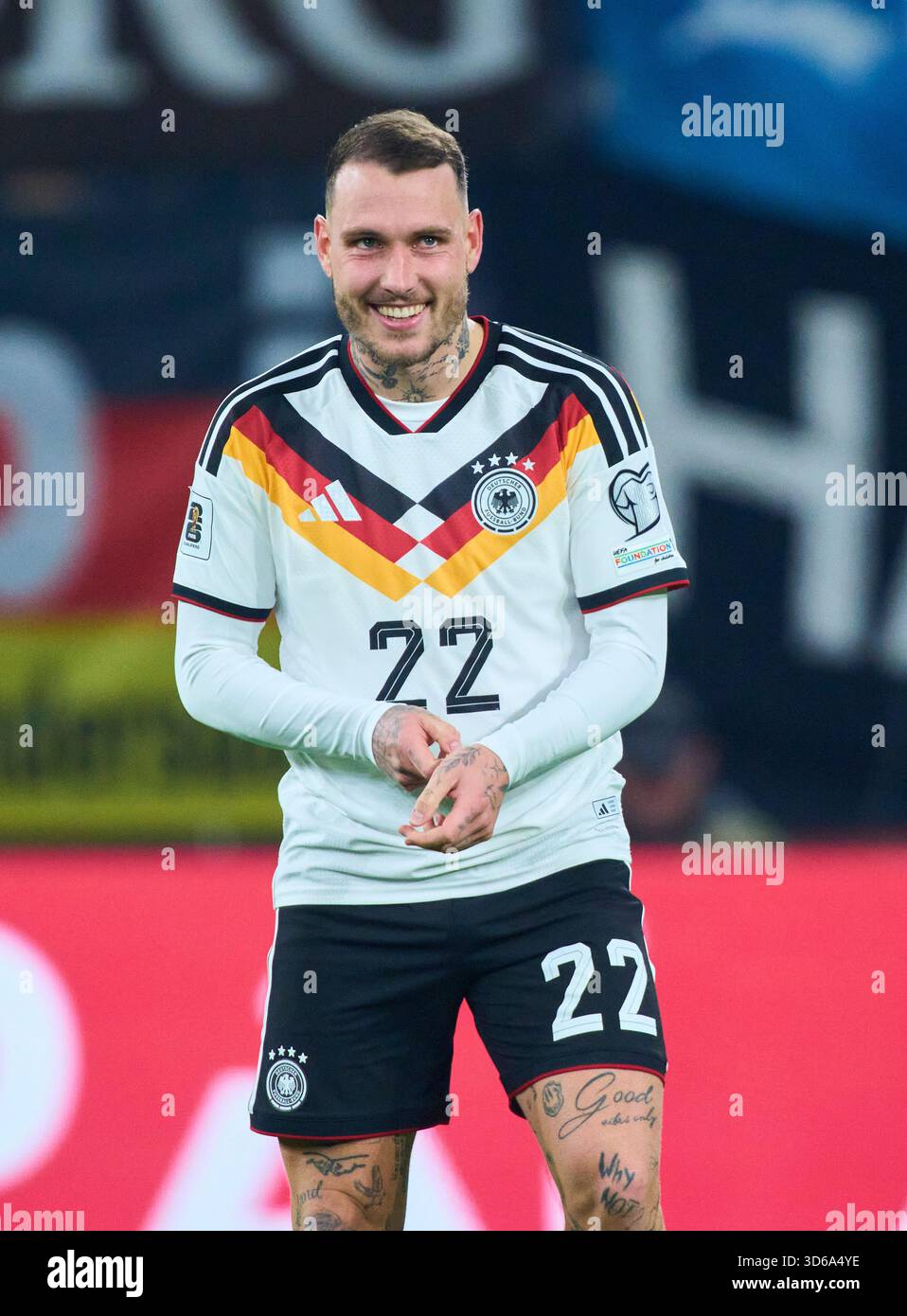 David Raum of Germany in the FIFA World Cup 2026 qualifier match ...
