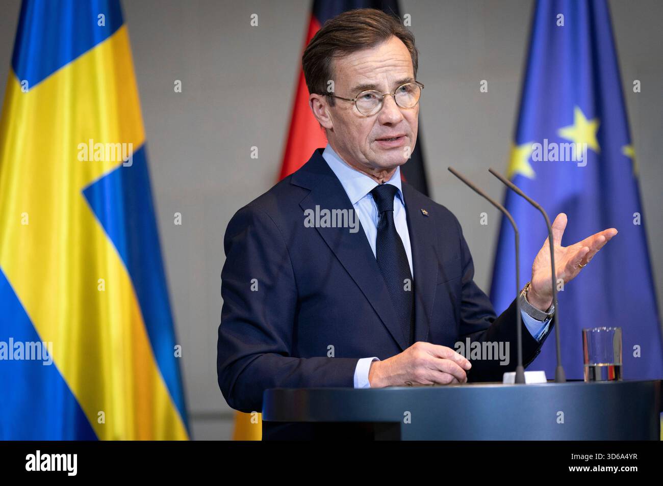 Ulf Kristersson at the press conference [press conference] after the ...