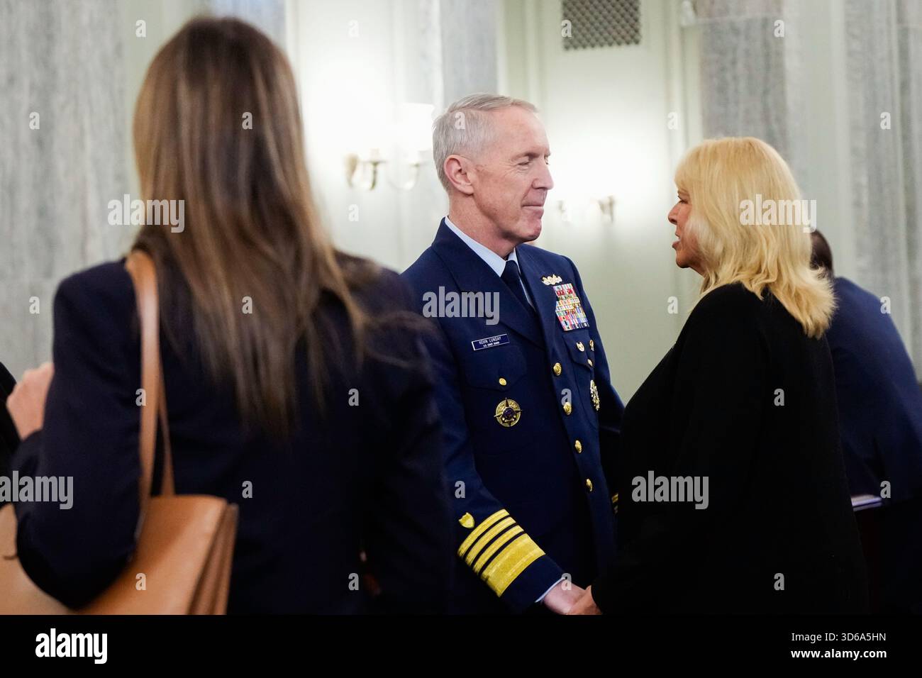 Adm. Kevin Lunday, acting commandant of the U.S. Coast Guard, speaks ...