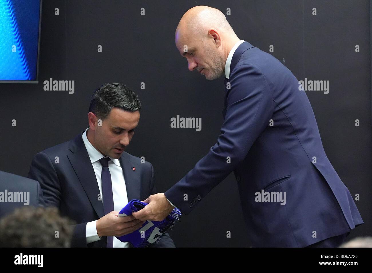 Atalanta’s CEO Luca Percassi , Atalanta’s new head coach Raffaele ...