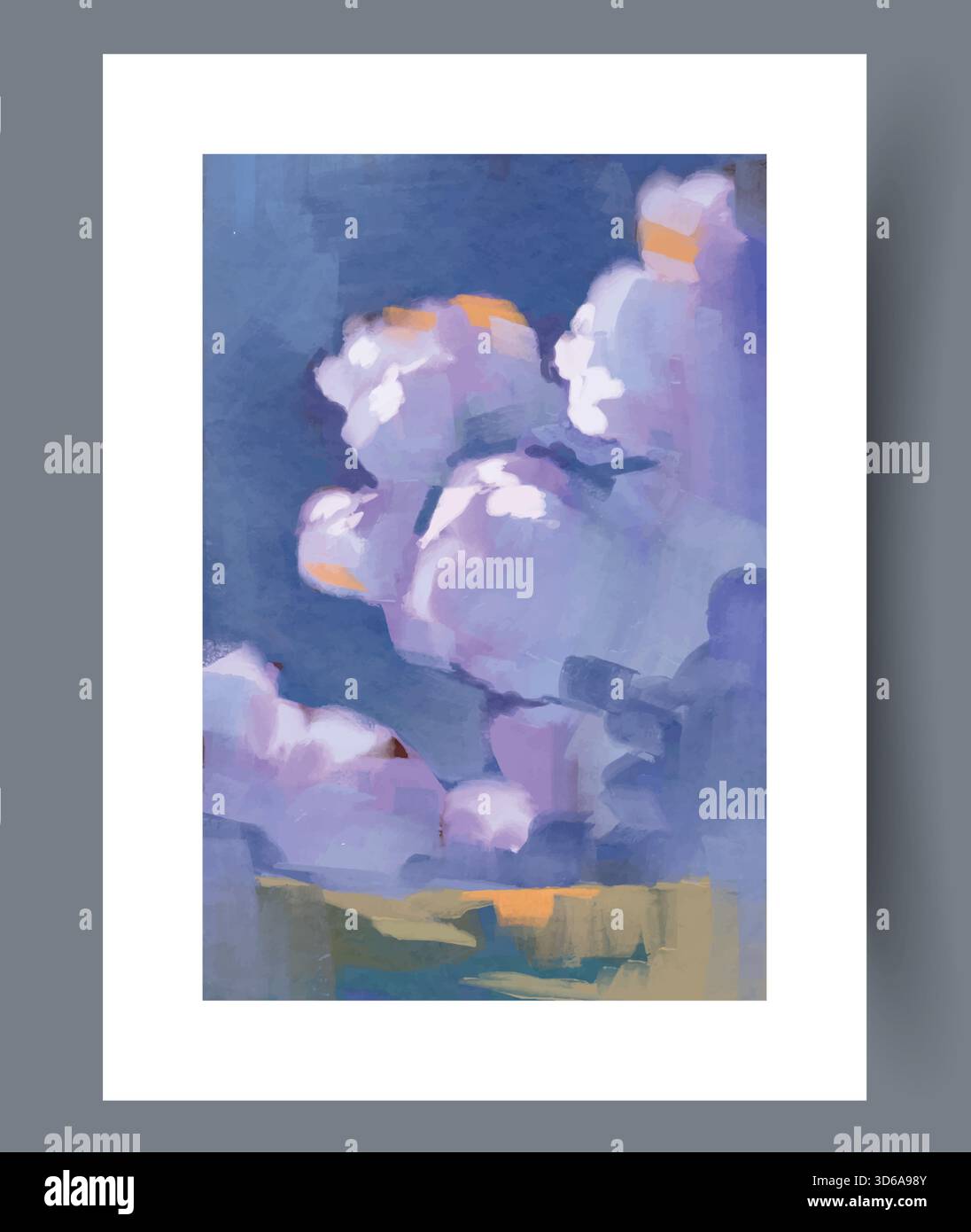 Sky with dramatic cloud formations Stock Vector Images - Alamy