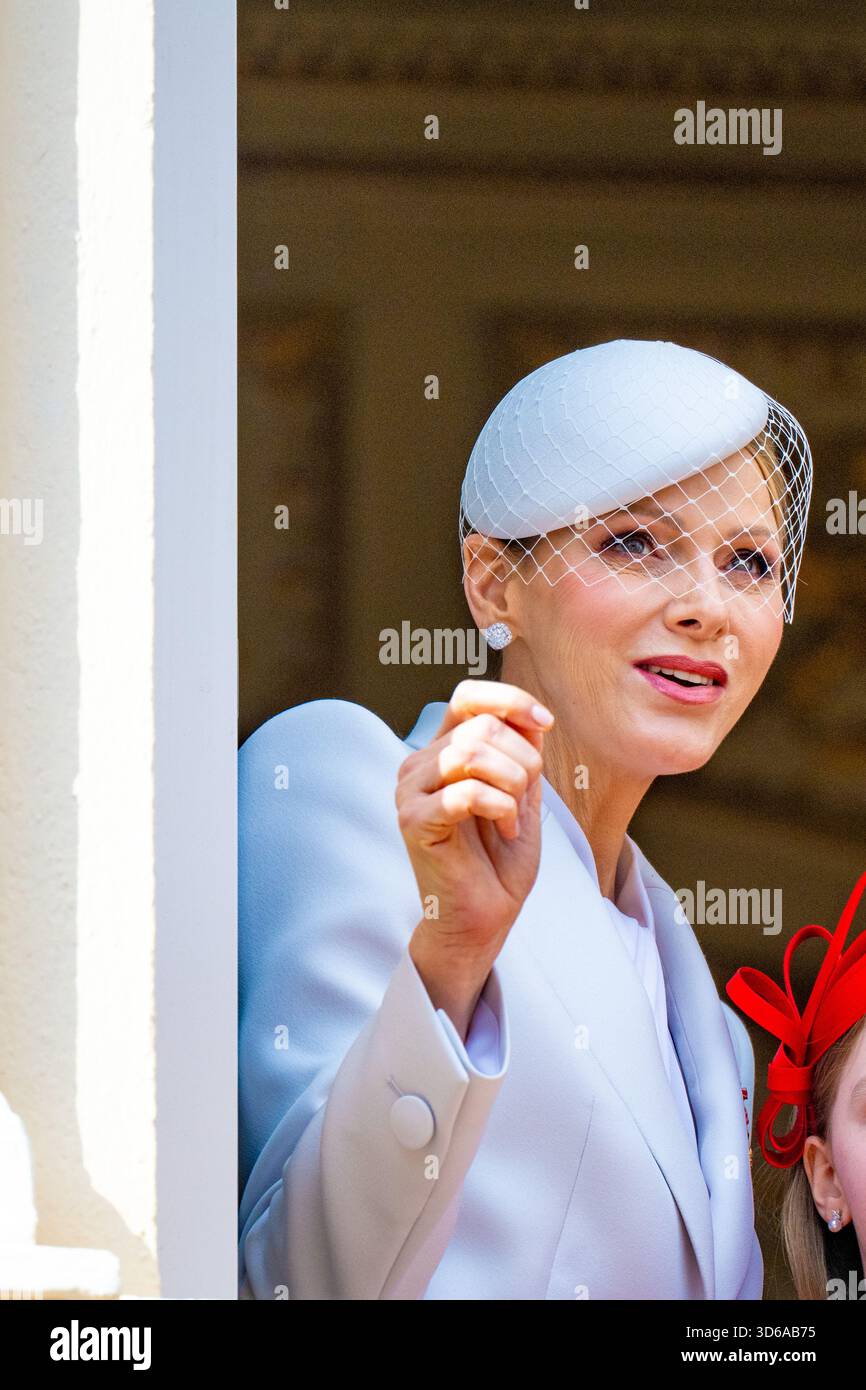 Princess Charlene during the Army Parade, as part of the official ...