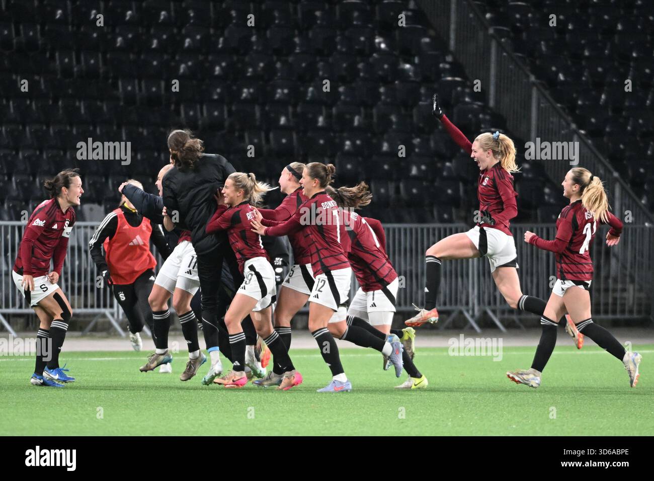 BERN, SWITZERLAND - NOVEMBER 19: Michaela Khyrova of Sparta Praha c) celebrating her Goal 0:4 ...