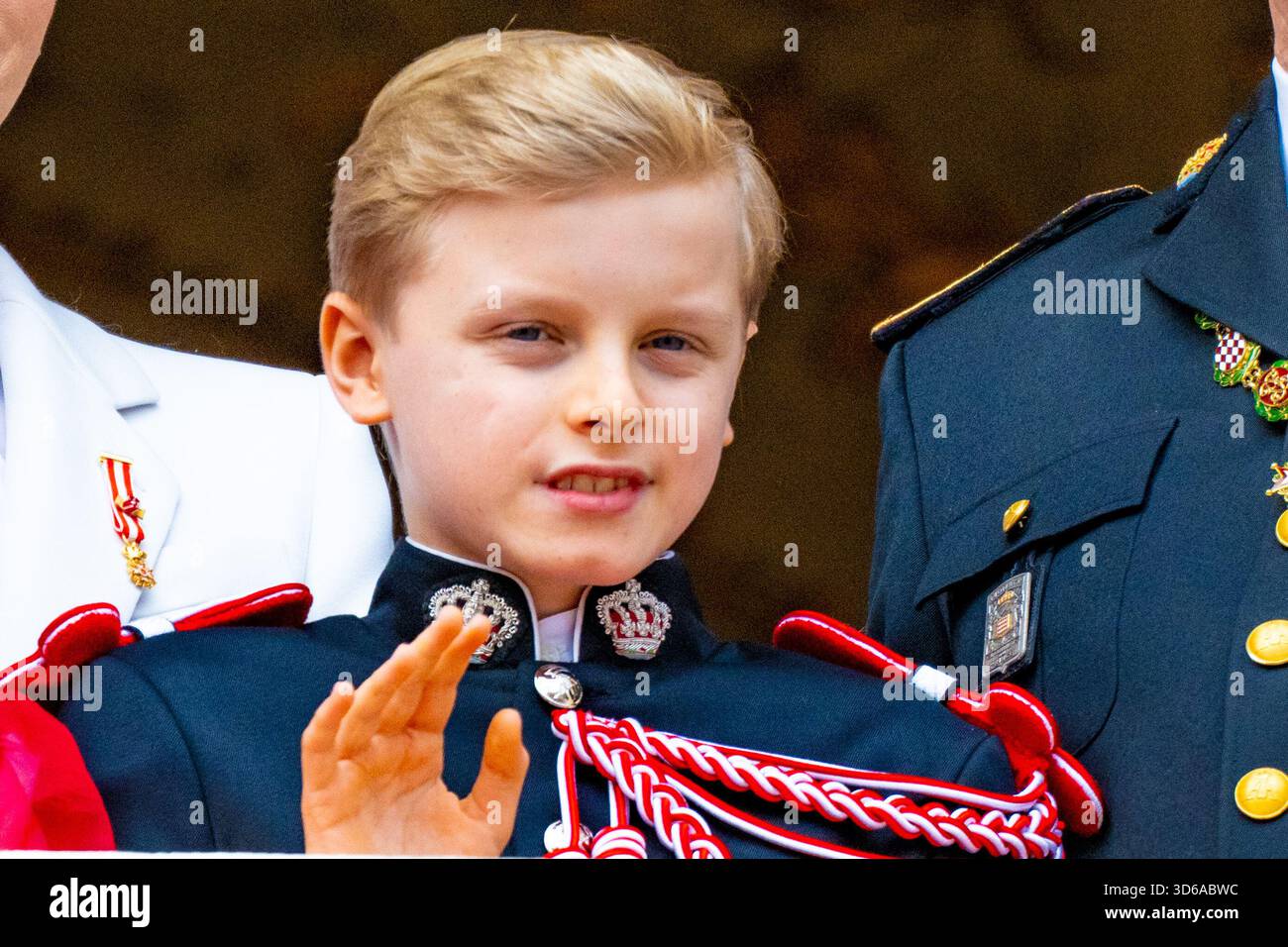 Prince Jacques during the Army Parade, as part of the official ...