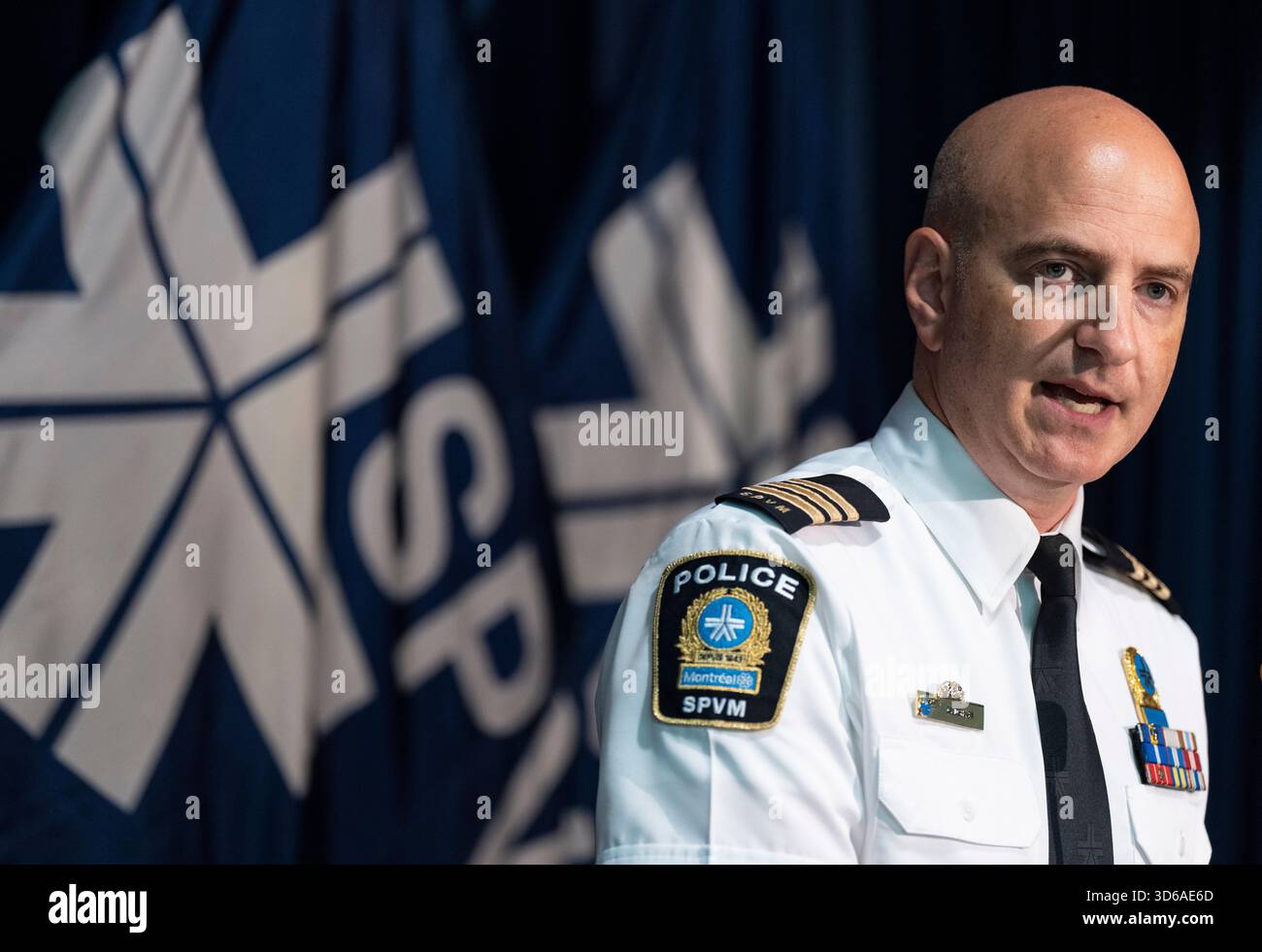 L'inspecteur-chef David Shane, lors d'une conférence de presse le lundi ...