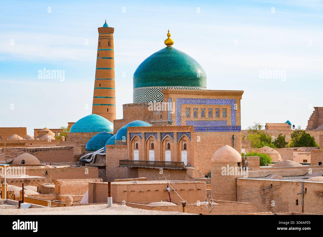 Pahlavan Mahmoud Mausoleum in Ichan Kala, the old city of Khiva in ...