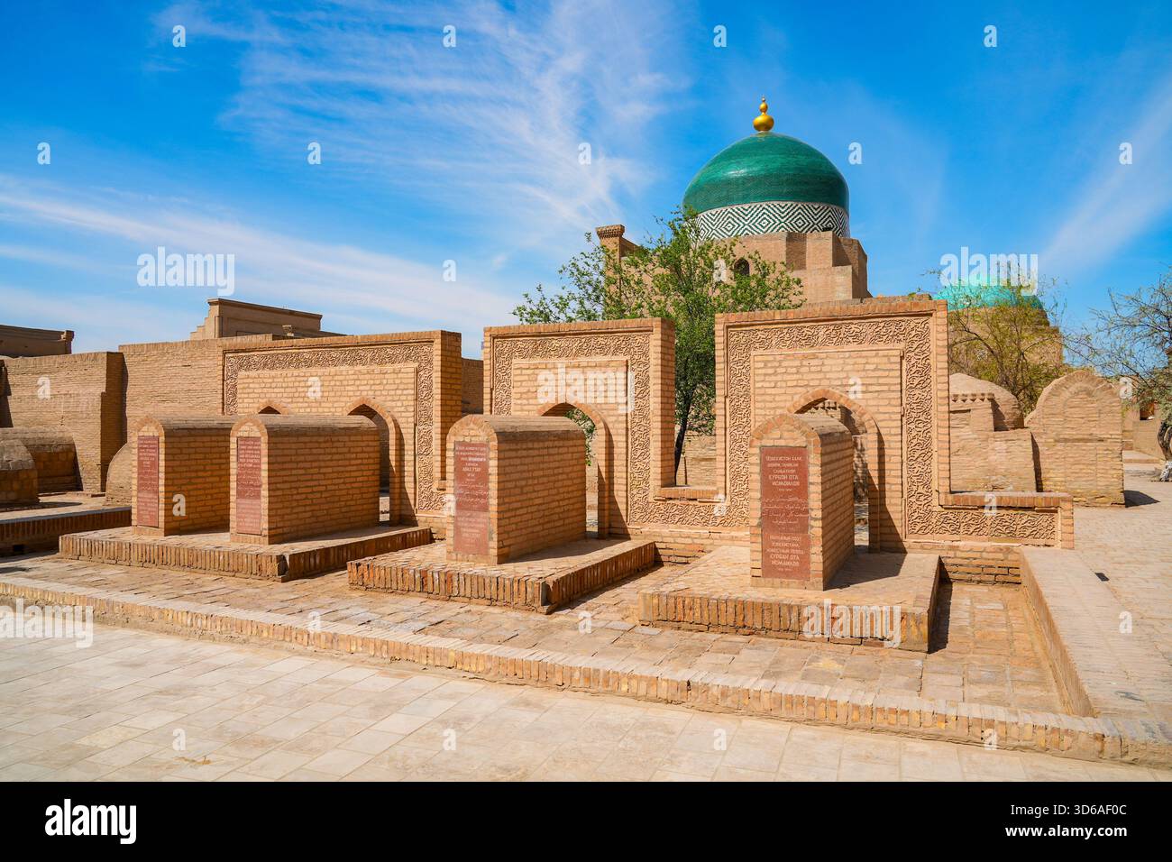 Tombs next to the Pahlavan Mahmoud Mausoleum in Ichan Kala, the old ...