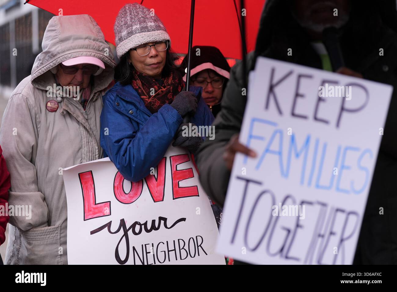 Sister of Mercy May Cronin, left, and Sister Christine Ma participate ...