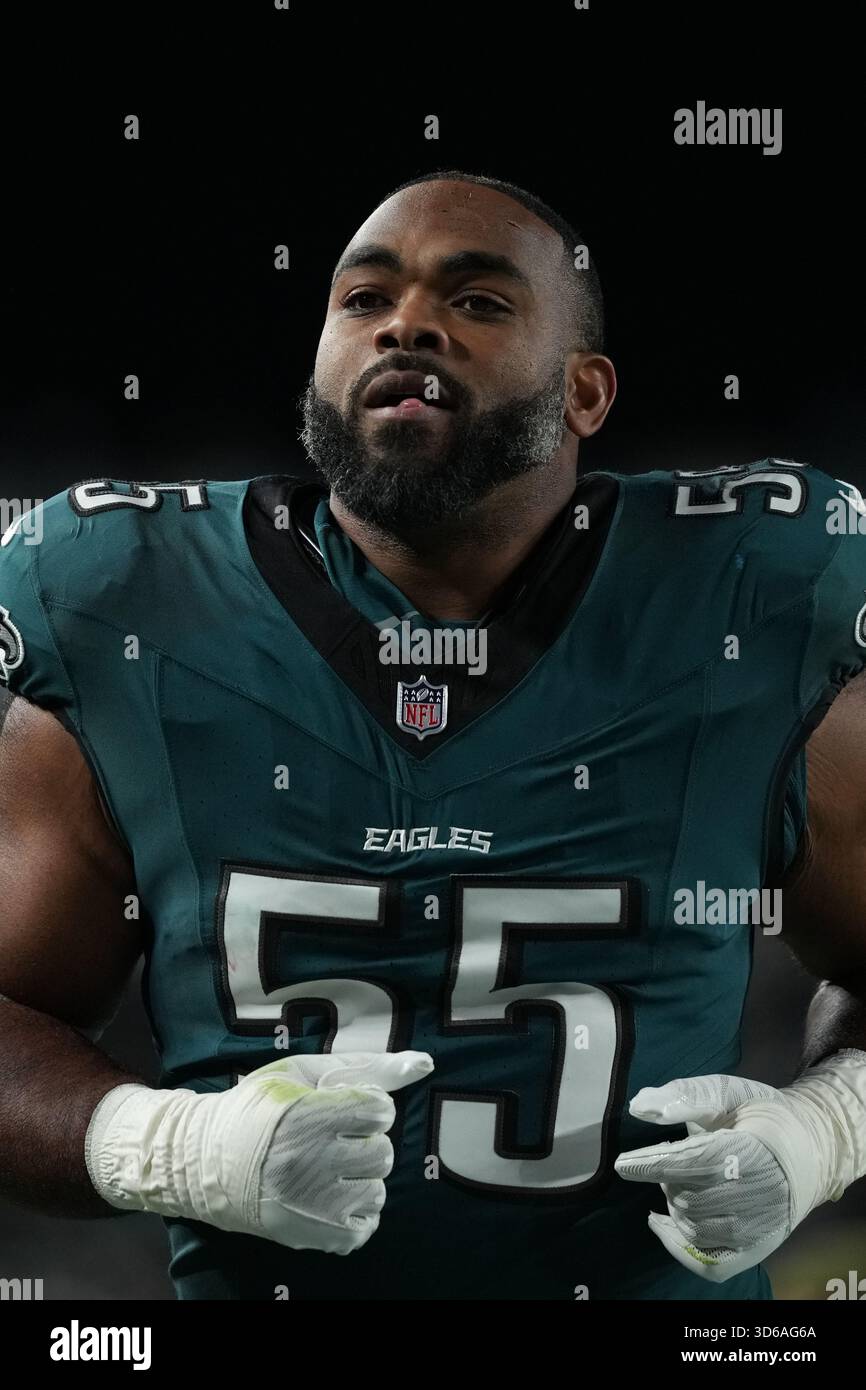 Philadelphia Eagles' Brandon Graham walks to the locker room after the ...