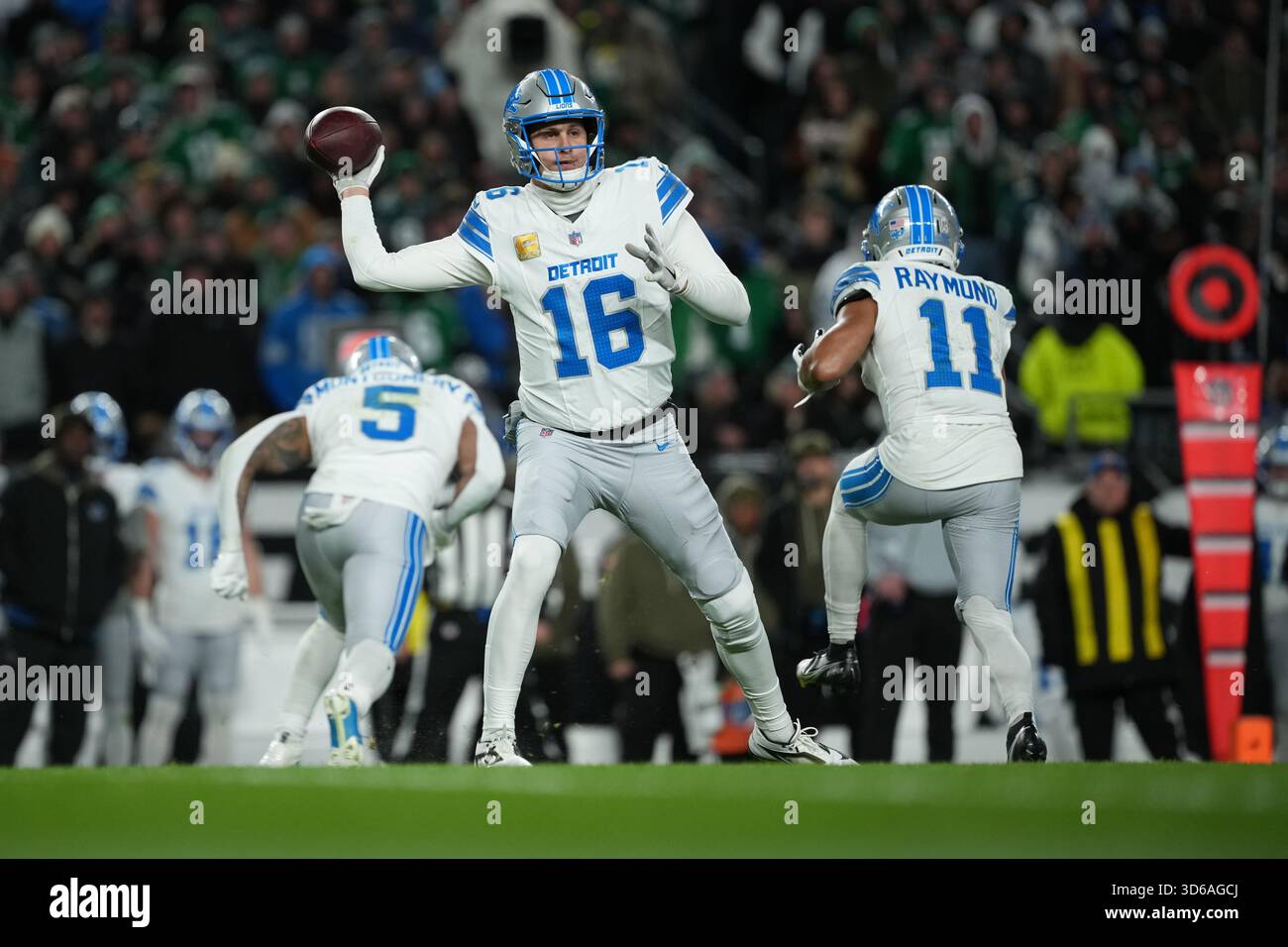 Detroit Lions' Jared Goff plays during an NFL football game against the ...