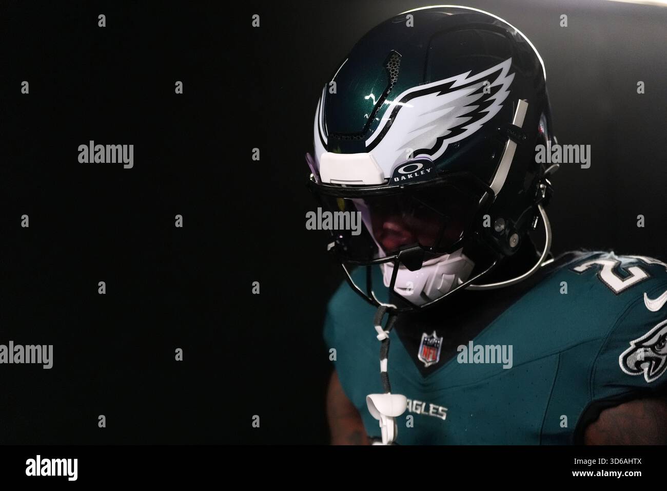 Philadelphia Eagles' Andrew Mukuba walks off the field before an NFL ...