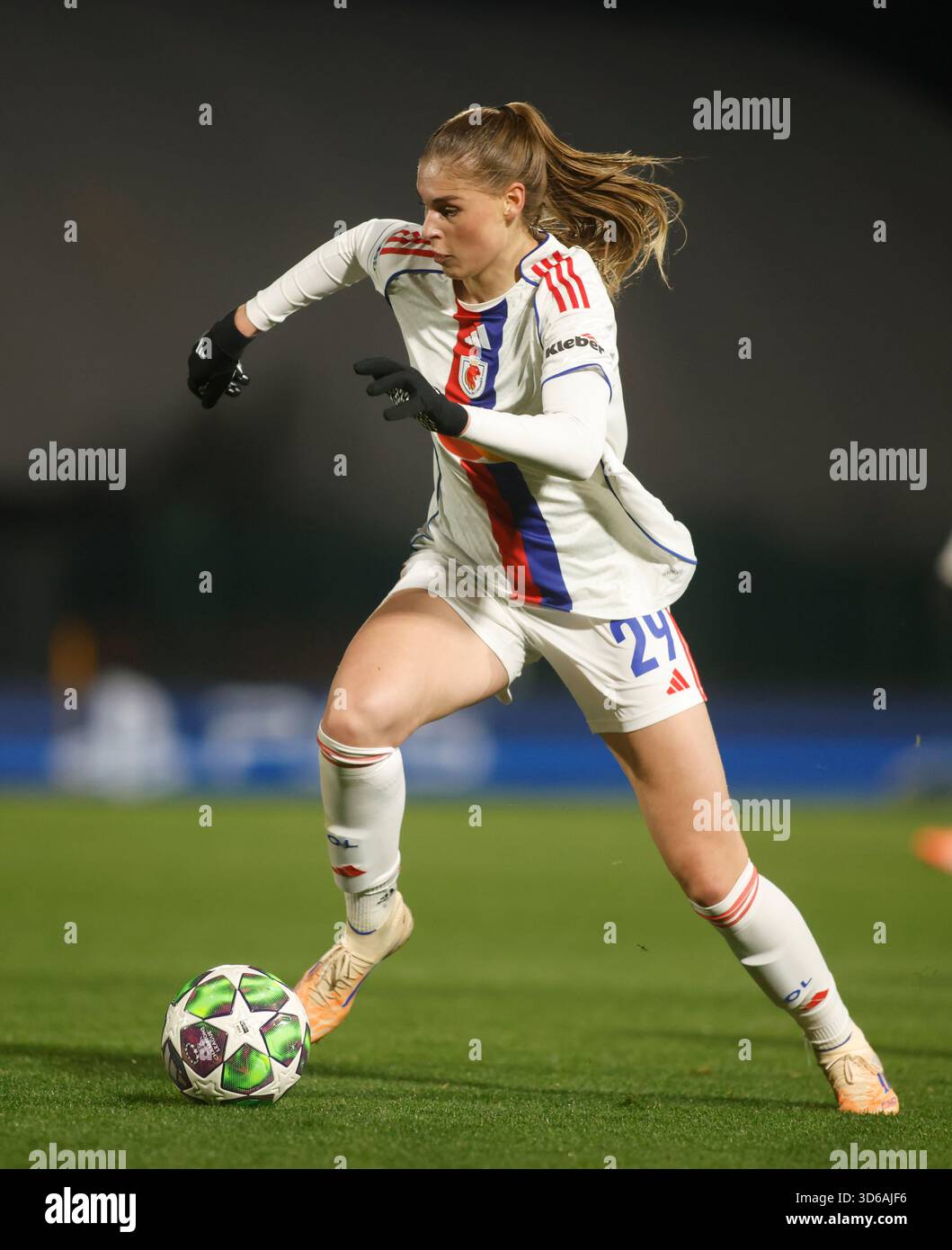Jule Brand of OL Lyonnes during the UEFA Women's Champions League 2025 ...