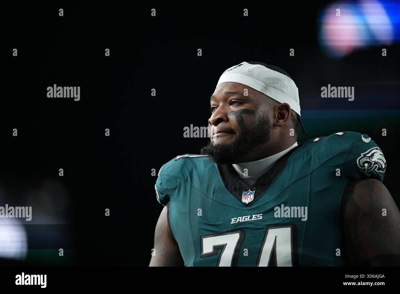 Philadelphia Eagles' Fred Johnson walks to the locker room after the ...