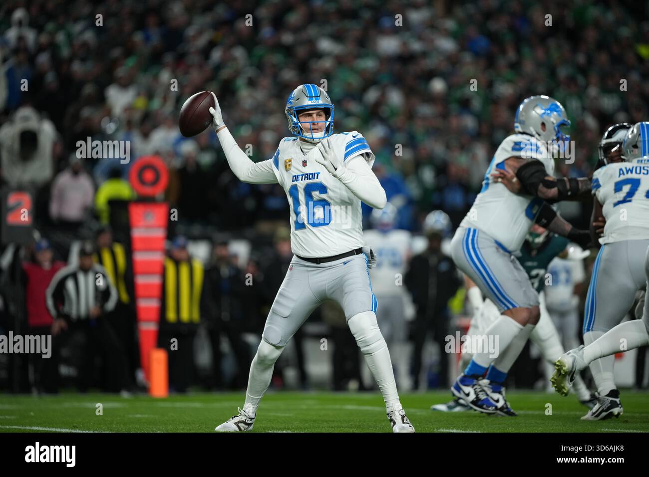 Detroit Lions' Jared Goff plays during an NFL football game against the ...