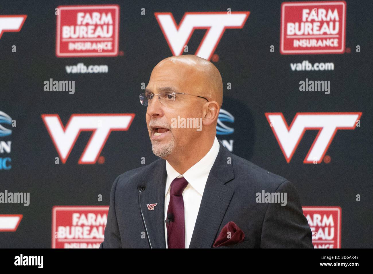 James Franklin, Virginia Tech's new head football coach, speaks after ...