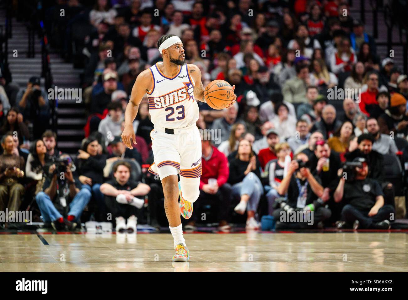 Phoenix Suns guard Jordan Goodwin during the first half of an NBA ...