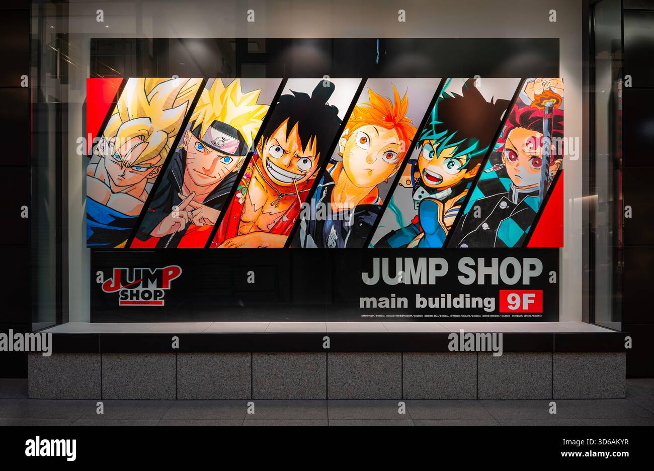 osaka, shinsaibashi - dec 06 2024: Japanese JUMP SHOP promotional ...