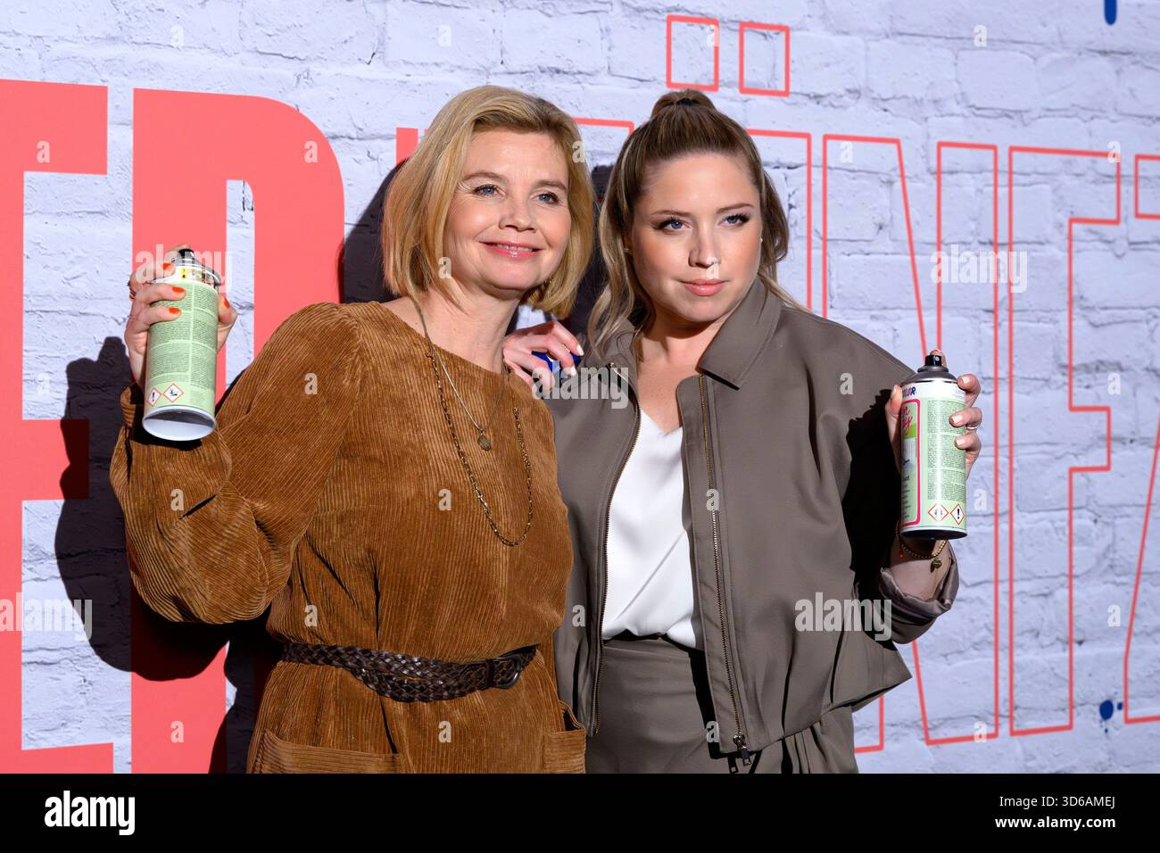 The actresses Annette Frier and Caroline Frier at the screening of the ...